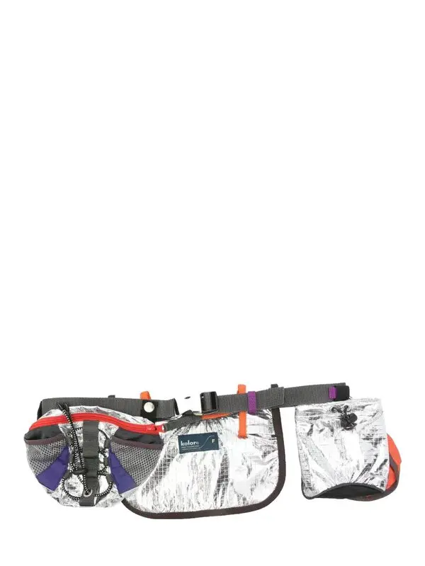 Kolor Multi-pocket Belt Bag - Silver