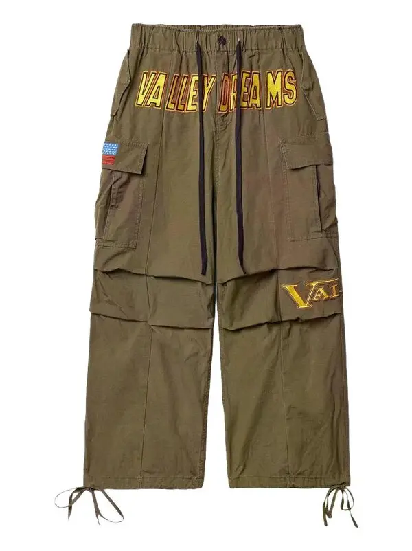VALE FOREVER Paratrooper Cargo Trousers - Green