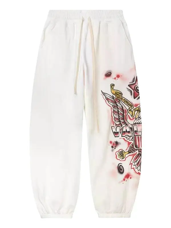 VALE FOREVER Flag Printed Track Pants - Neutrals