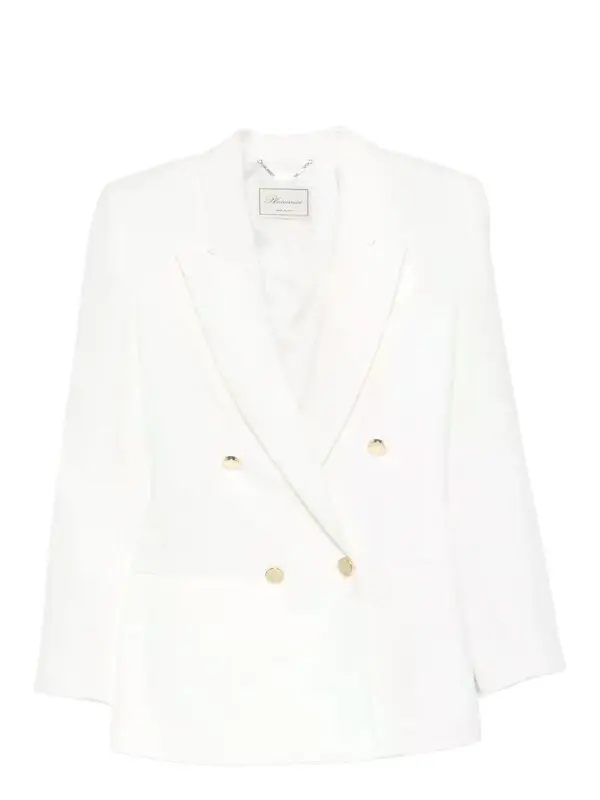 Blumarine Double-breasted Blazer - Neutrals