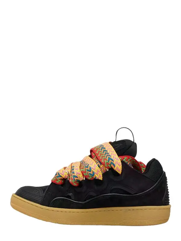 LANVIN Curb Lace-up Sneakers - Black