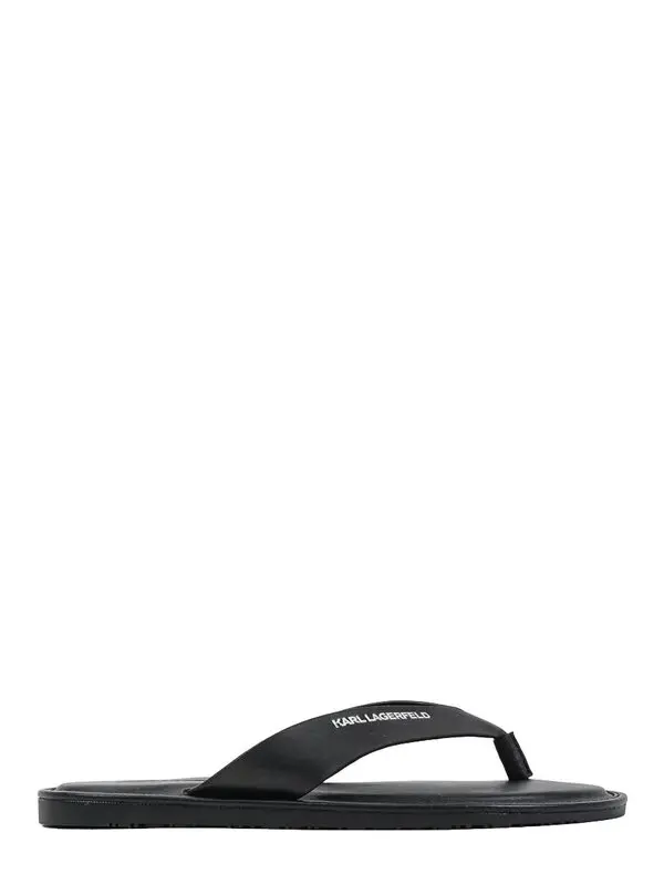 Karl Lagerfeld Kastor Iv Flip Flops - Black