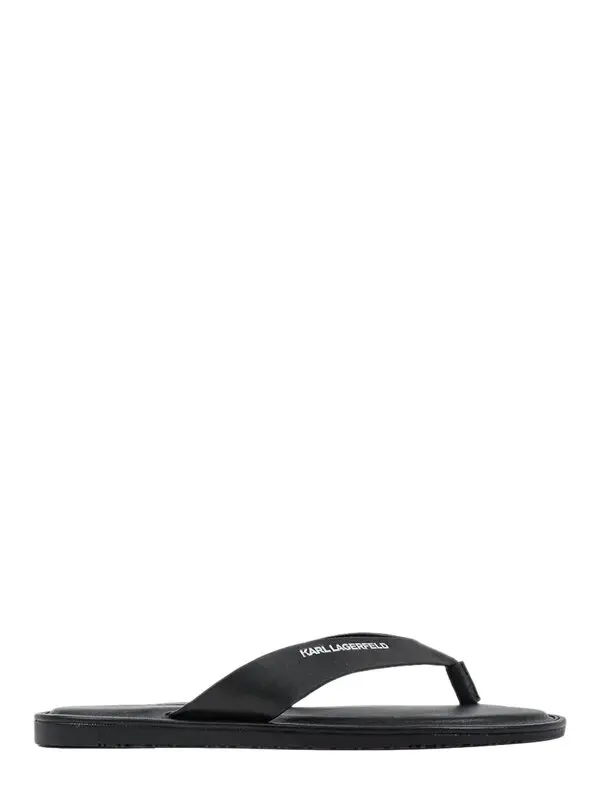 Karl Lagerfeld Kastor Iv Flip Flops - Black