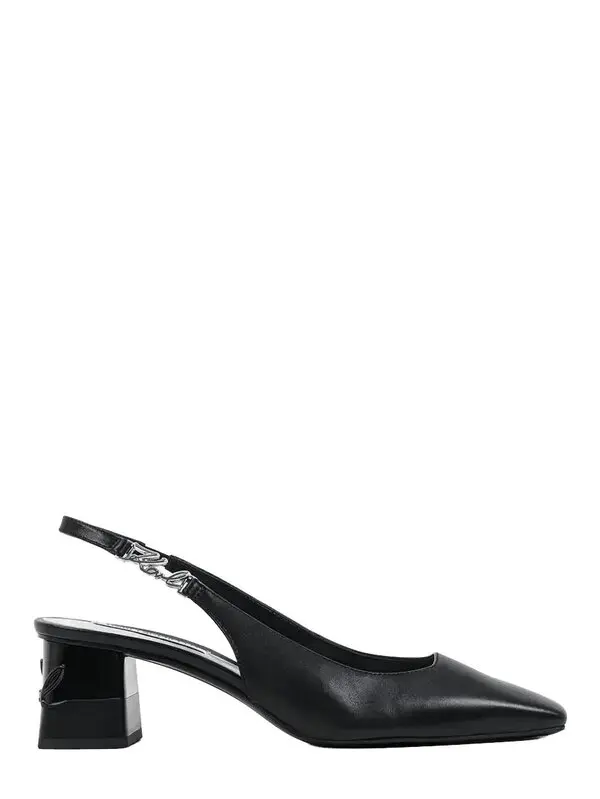 Karl Lagerfeld Logo-detail Slingback Pumps - Black