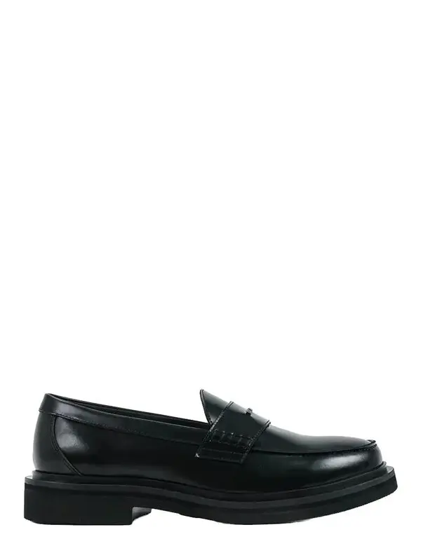 Karl Lagerfeld Leather Loafers - Black