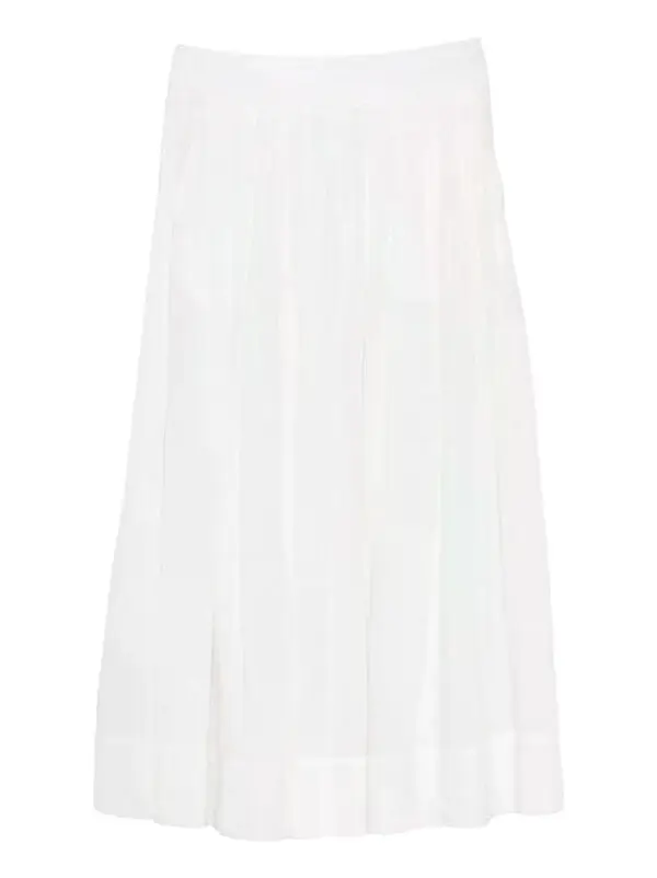 Chloé Linen Maxi Skirt - White