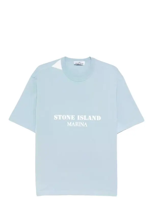 Stone Island Marina Logo-print T-shirt - Blue