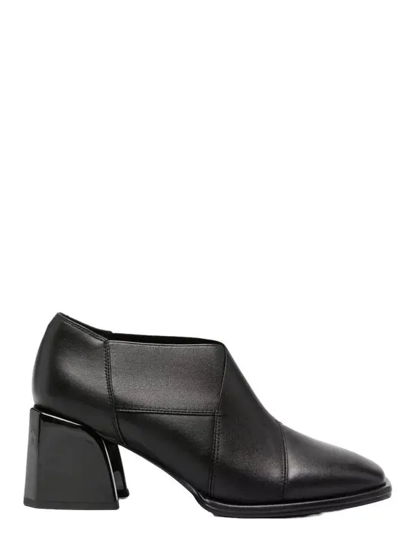 SERGIO MORETTI FIRENZE Panelled Block-heel Pumps - Black