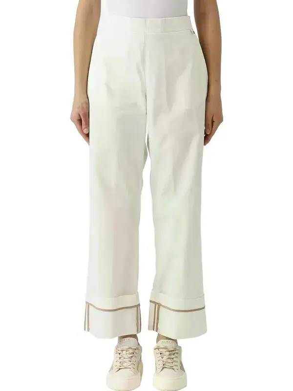Herno Piped-trim Turn-up Trousers - Neutrals