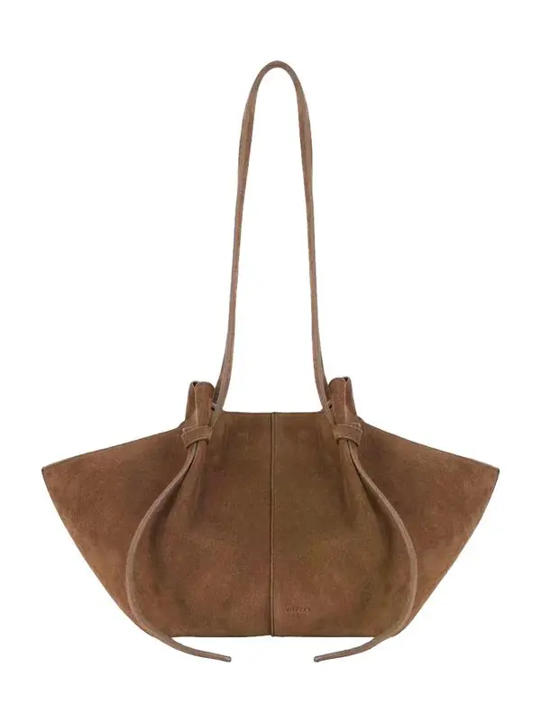 Yuzefi Mochi Suede Shoulder Bag - Brown