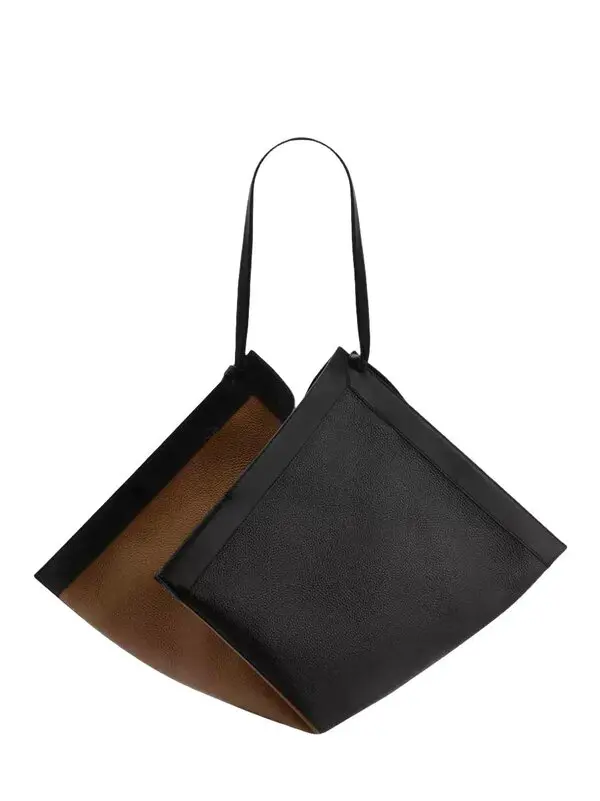 Yuzefi Large Wonton Leather Shoulder Bag - Brown
