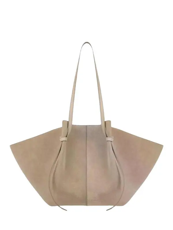 Yuzefi Large Mochi Suede Shoulder Bag - Neutrals