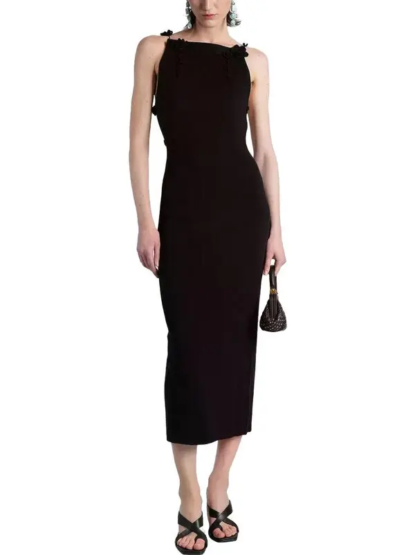 Cult Gaia Giuliana Open-back Midi Dress - Black