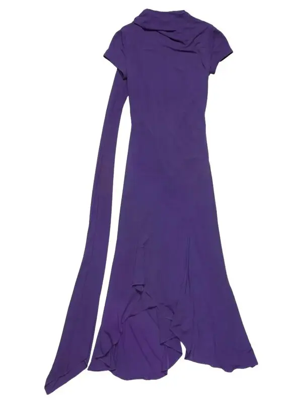 Acne Studios Asymmetric Draped Dress - Purple