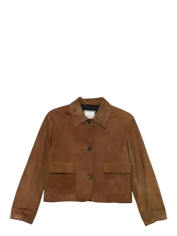 Tagliatore Valerie Suede Jacket - Brown