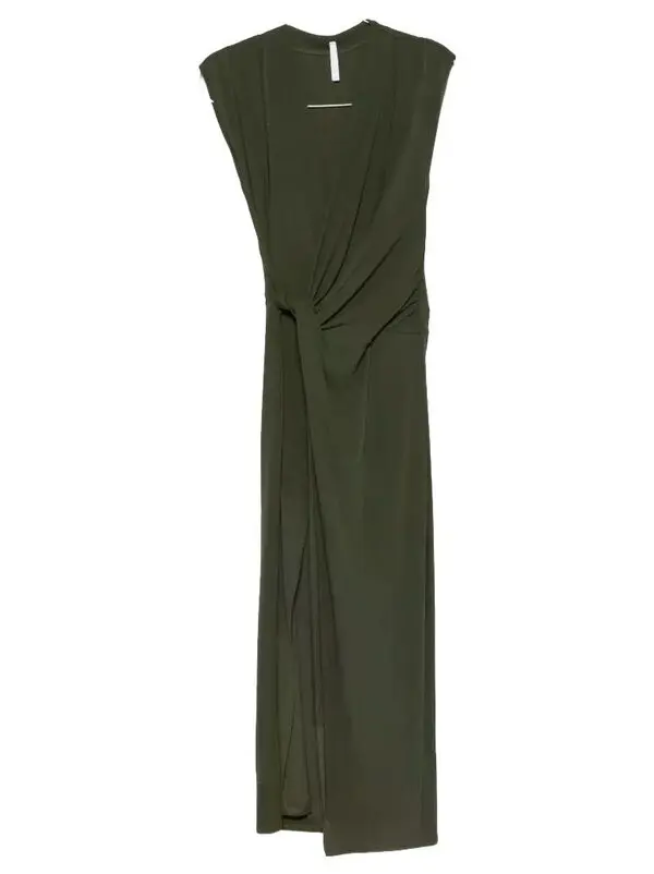 Imperial Knot-detail Maxi Dress - Green