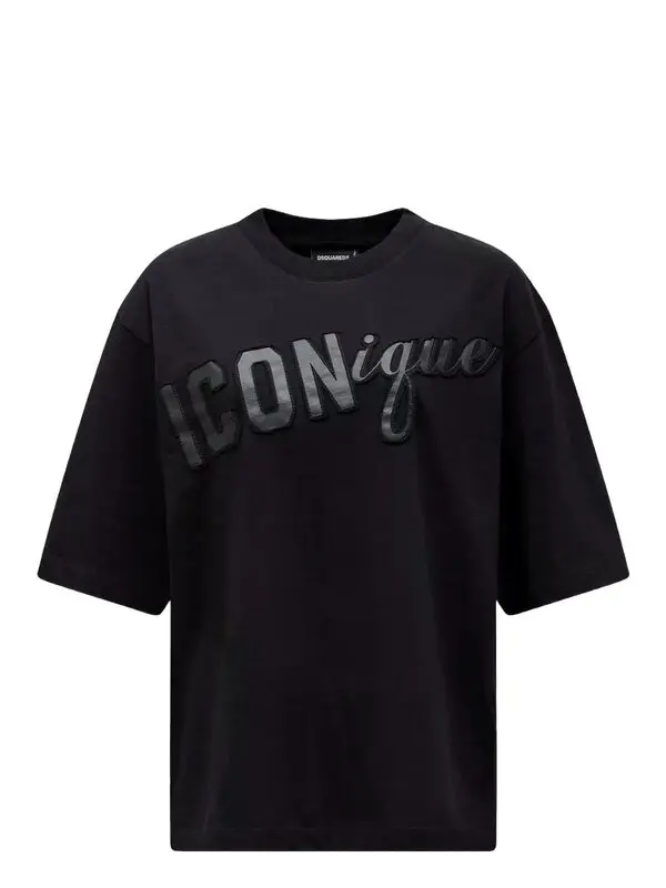 Dsquared2 Iconique Loose-fit Cotton T-shirt - Black