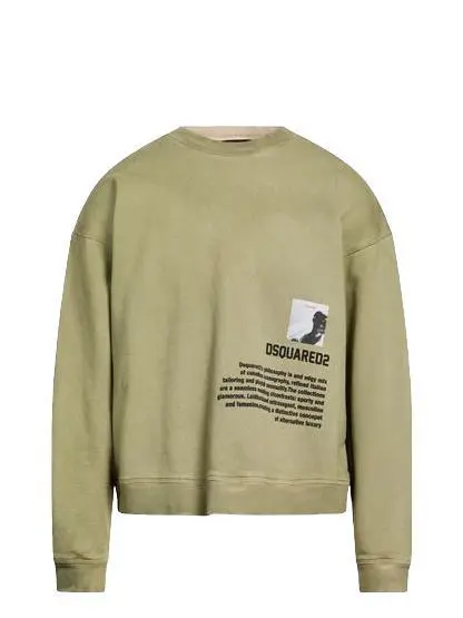 Dsquared2 Cotton Military Sweatshirt - Green