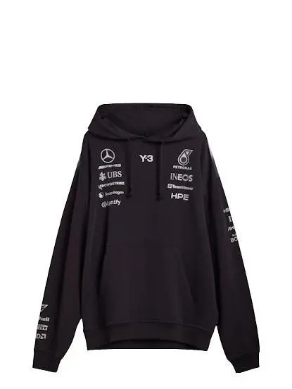 Adidas X Y3 Mercedes Amg Petronas Formula 1 Team Hoodie - Black