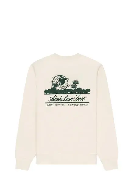 Aimé Leon Dore Unisphere Crewneck Sweatshirt - Pristine
