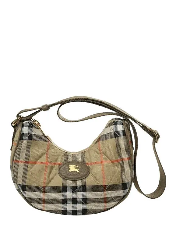 Burberry Horseshoe Crossbody Bag - Sand
