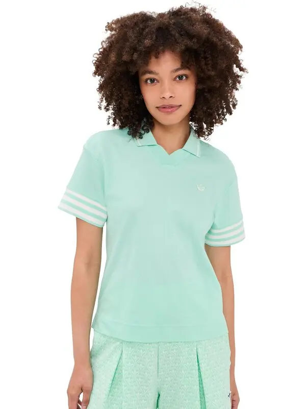 Adidas Originals 3-stripe Polo - Clear Mint