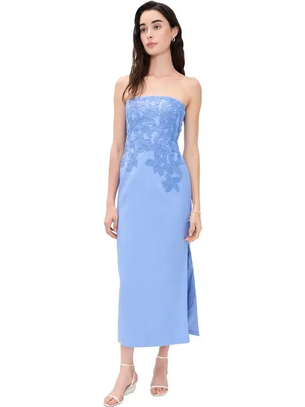 Significant Other Idette Strapless Midi Dress - Cornflower