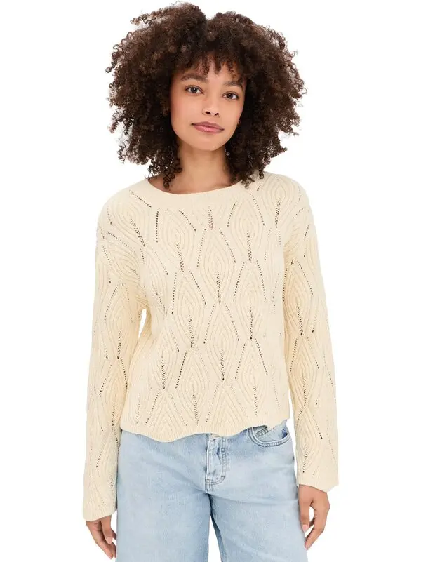 Closed Crew Neck Long Sleeve Sweater - Witherit Beige