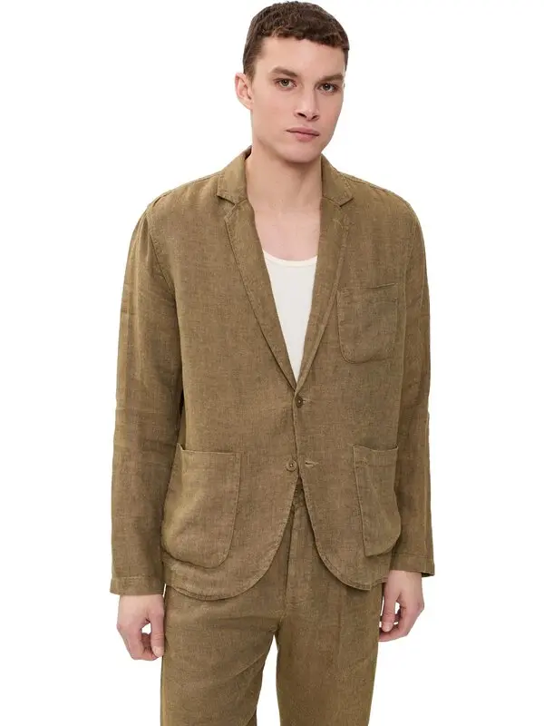 ALEX CRANE Linen Alta Blazer - Chai