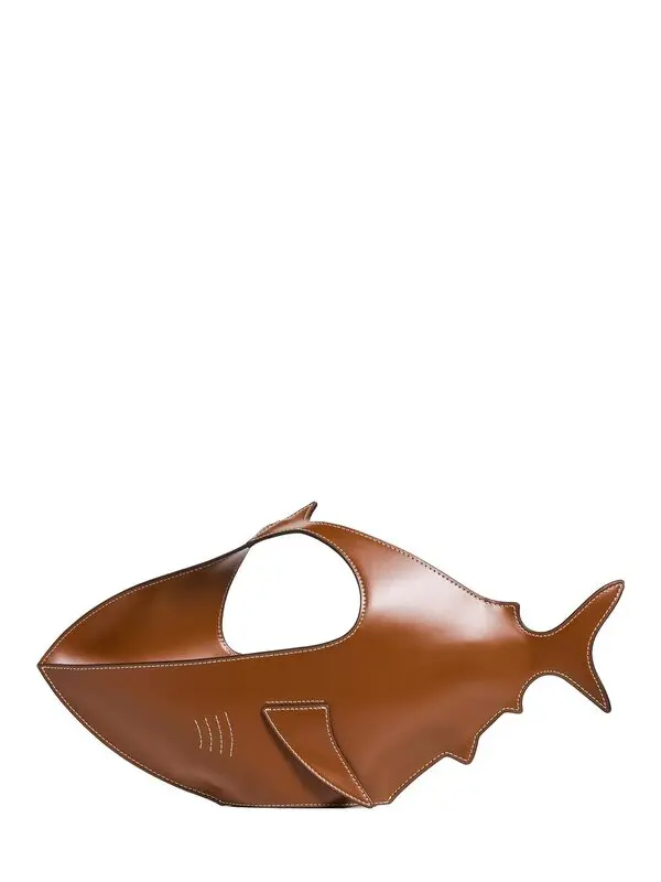 Staud Shark Handbag - Tabac