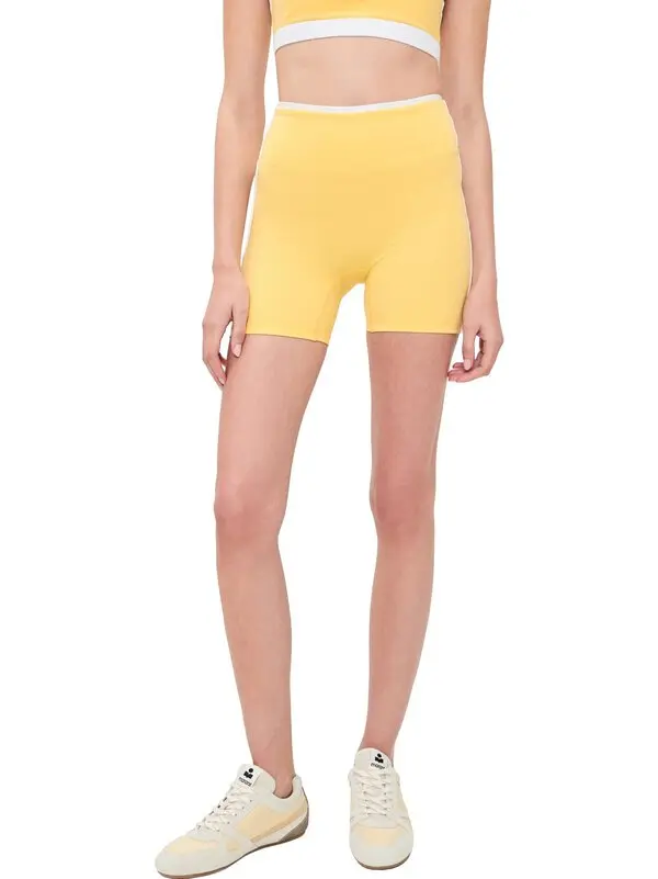FORM Layered Stretch Shorts - Daisy W/ White Contrast