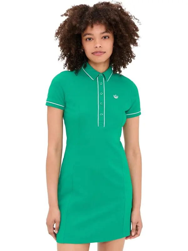 Adidas Originals Mini Dress - Court Green