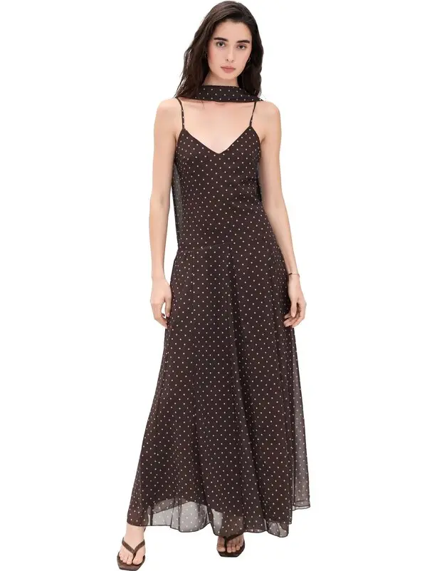 4TH & RECKLESS Kathani Polka Dot Maxi Dress - Multi