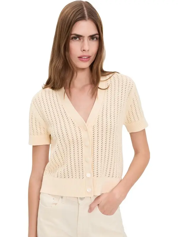 ANINE BING Flynne Cardigan - Cream