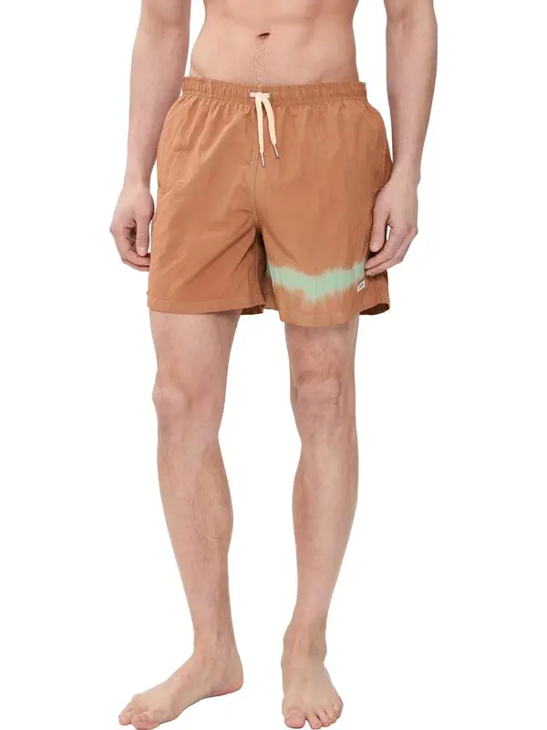 BATHER Overdyed Swim Trunks - Madder Blue
