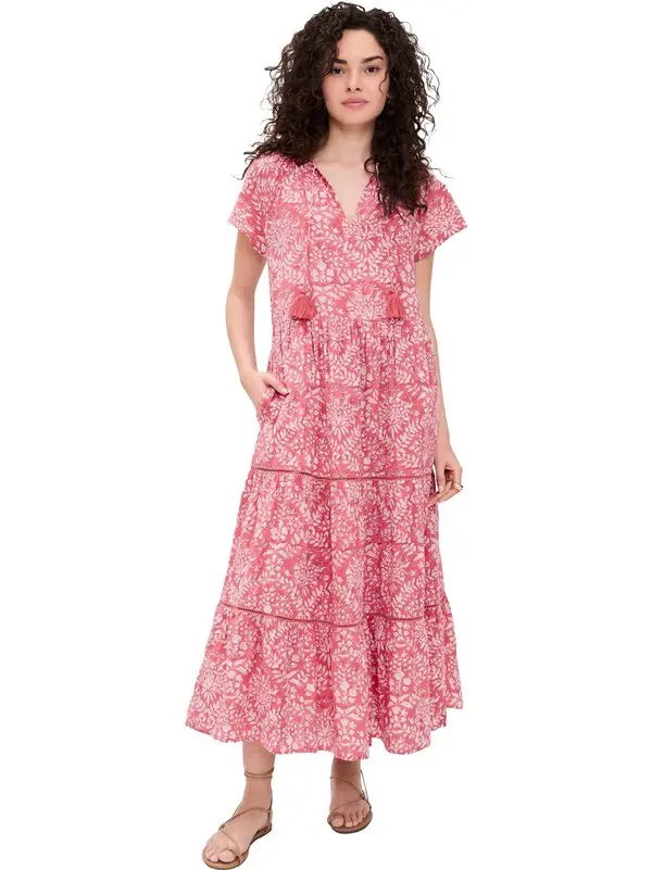 MAREA Breakers Floral Maxi Dress - Faded Rose