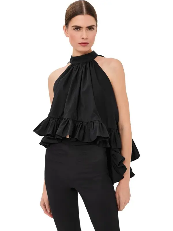 Azeeza Plath Blouse - Black