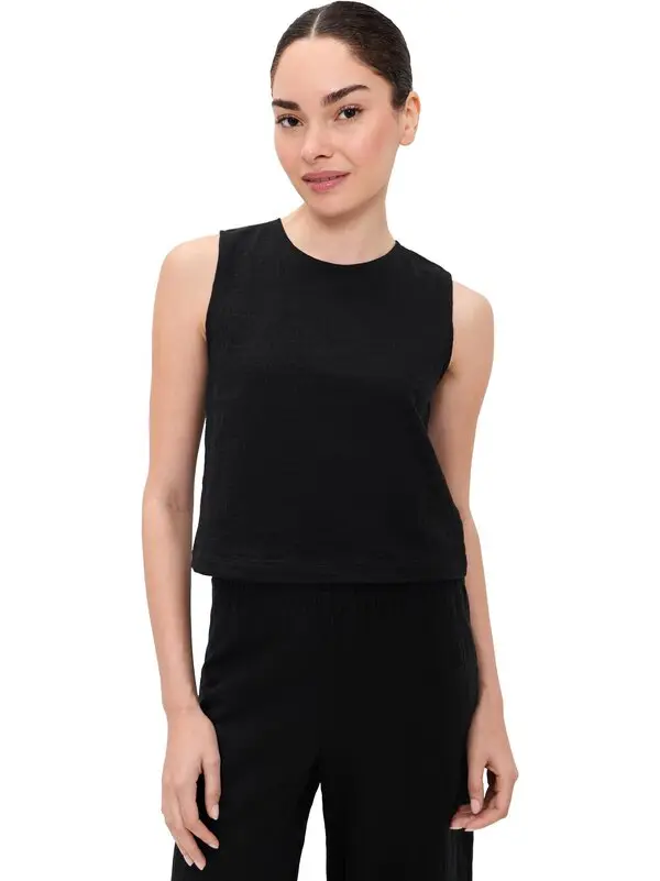 Z Supply Textured Sleeveless Top - Black