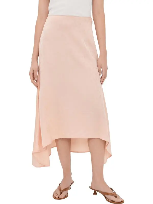 Victoria Beckham Asymmetric Midi Skirt - Blossom