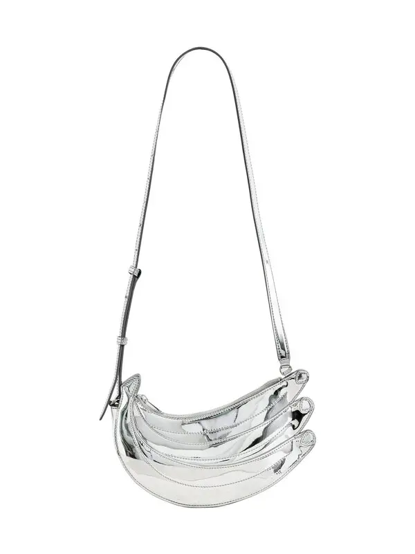 Casablanca Banana Shoulder Bag - Silver