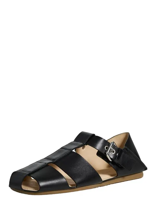 LEMAIRE Fisherman Slip-on Sandals - Black
