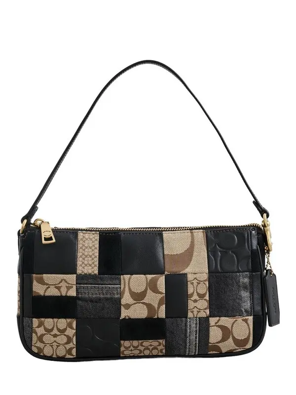 COACH Patchwork Leather Plaza Bag - Black Multi