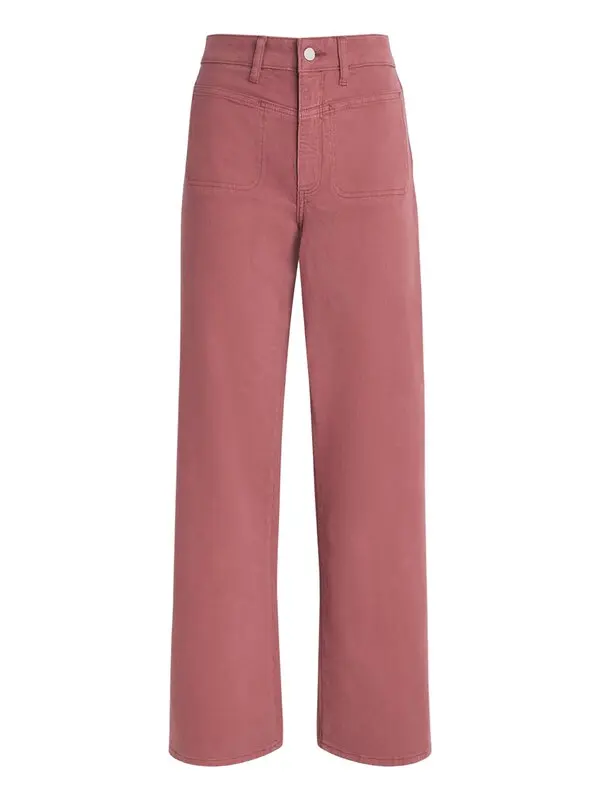Paige Anessa Wide-leg Jeans - Pink