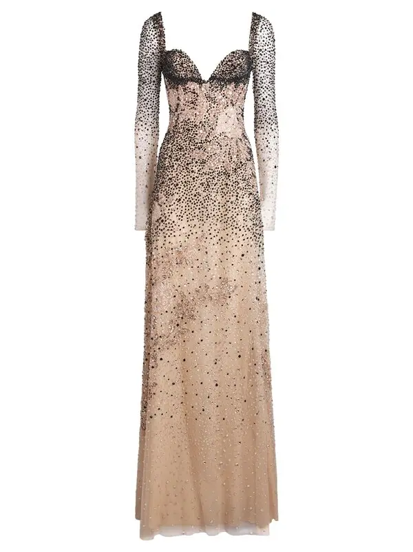 GEORGES HOBEIKA Embellished Gown - Beige
