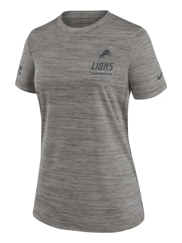 Nike Detroit Lions Sideline Velocity Dri-fit Nfl T-shirt - Grey