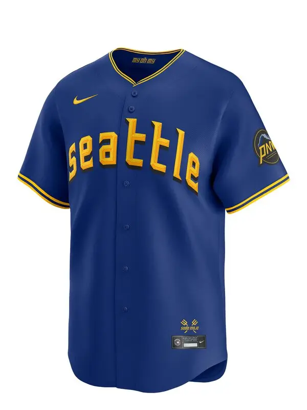 Nike Cal Raleigh Seattle Mariners City Connect Mlb Limited Jersey - Blue