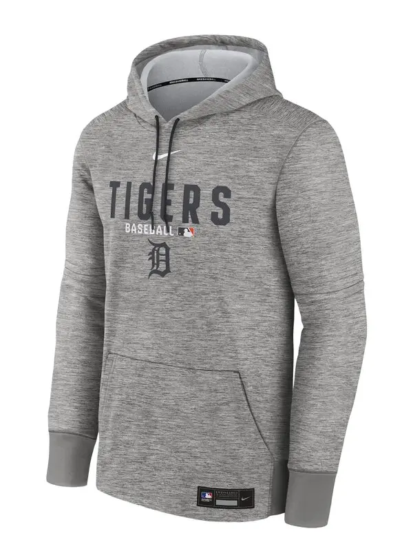 Nike Detroit Tigers Authentic Collection Therma Mlb Pullover Hoodie - Grey