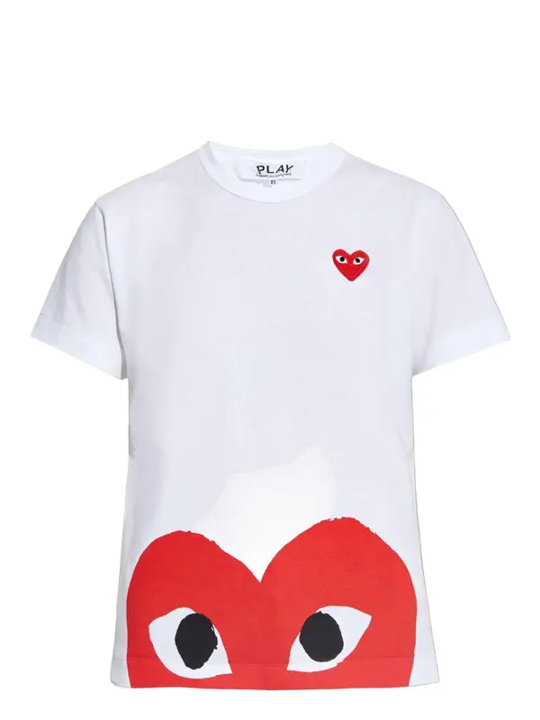 Play Comme Des Garcon Printed T-shirt - White