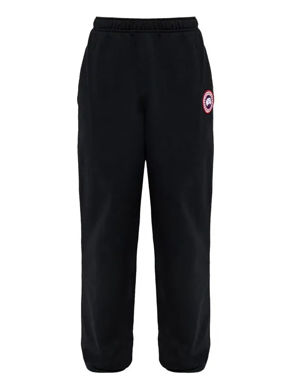 Canada Goose Sweatpants With Logo Patch - Black