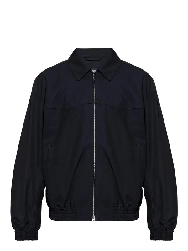 Comme Des Garçons Cotton Jacket With Collar - Navy Blue